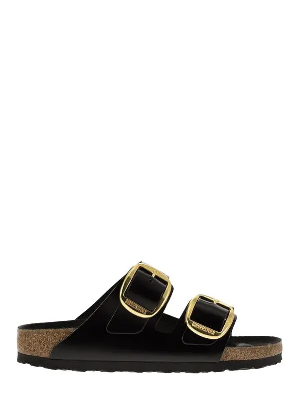 BIRKENSTOCK Arizona Big Buckle Slipper Sandals - Black