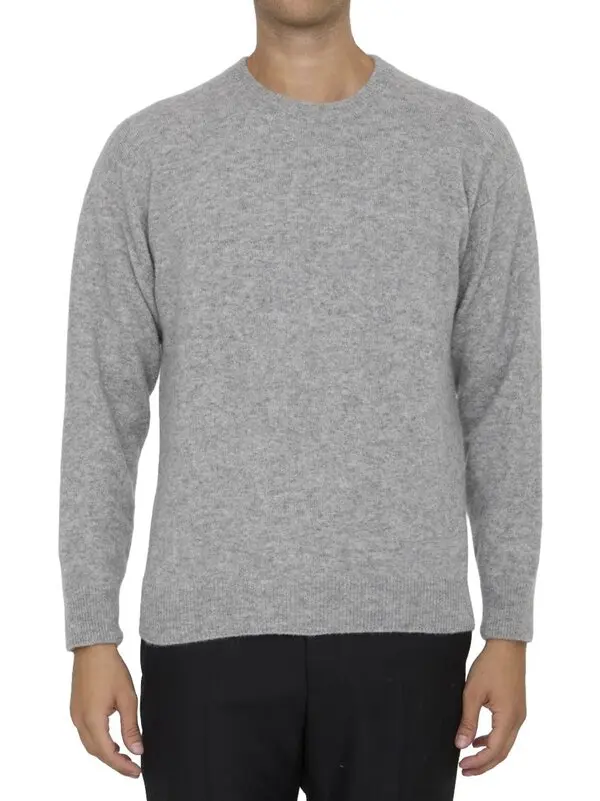 ROBERTO COLLINA Cashmere And Silk-blend Sweater - Grey