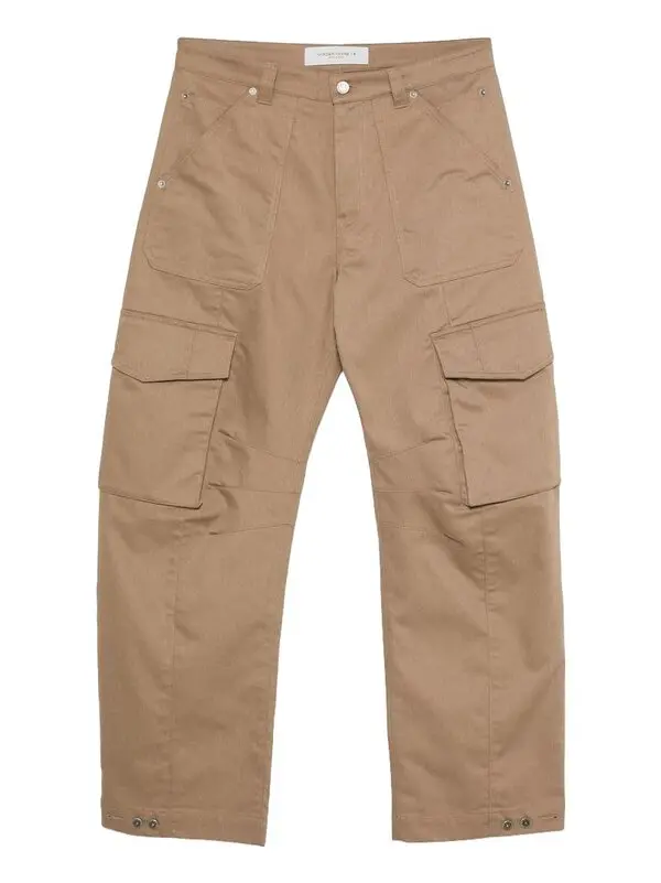 Golden Goose Straight Leg Textured Pants - Brown