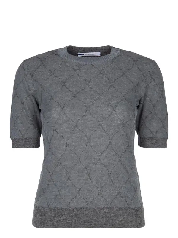 Jacob Cohen Knitwear Half Sleeve Sweater - Gray