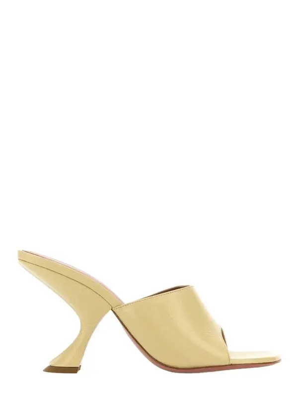 Amina Muaddi Taylor Slipper 90 Patent Sand Crackle - Patentsandcrackle
