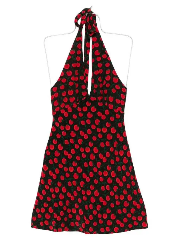 Staud Halterneck Sleeveless Midi Dress - Multicolor