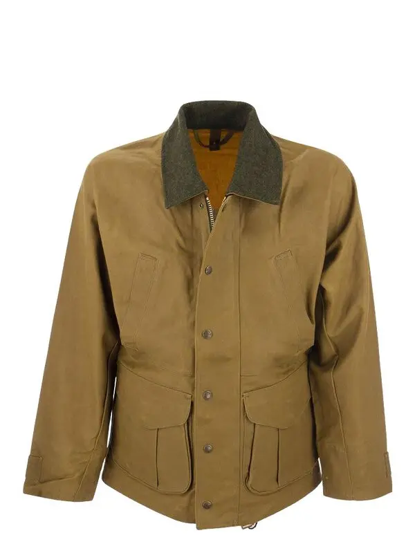 Filson Waterproof Cotton Field Jacket - Orange