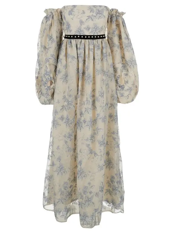 Agua Bendita Alheli Linen Maxi Dress - Multicolor