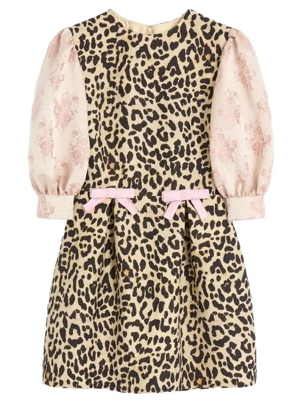 Valentino Garavani Animal Print Dress - Beige
