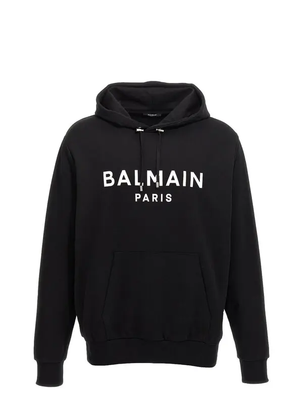 Balmain Logo Print Hoodie - Multicolor