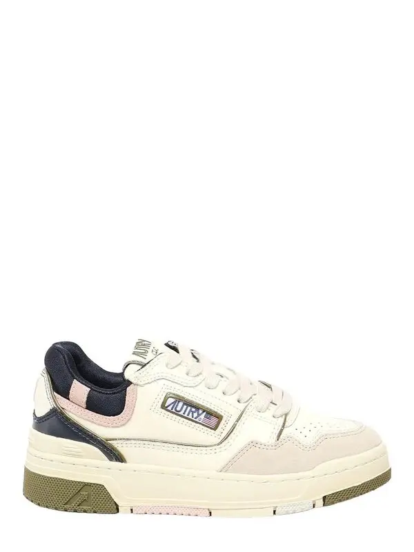 AUTRY Off- Leather Sneakers - Beige