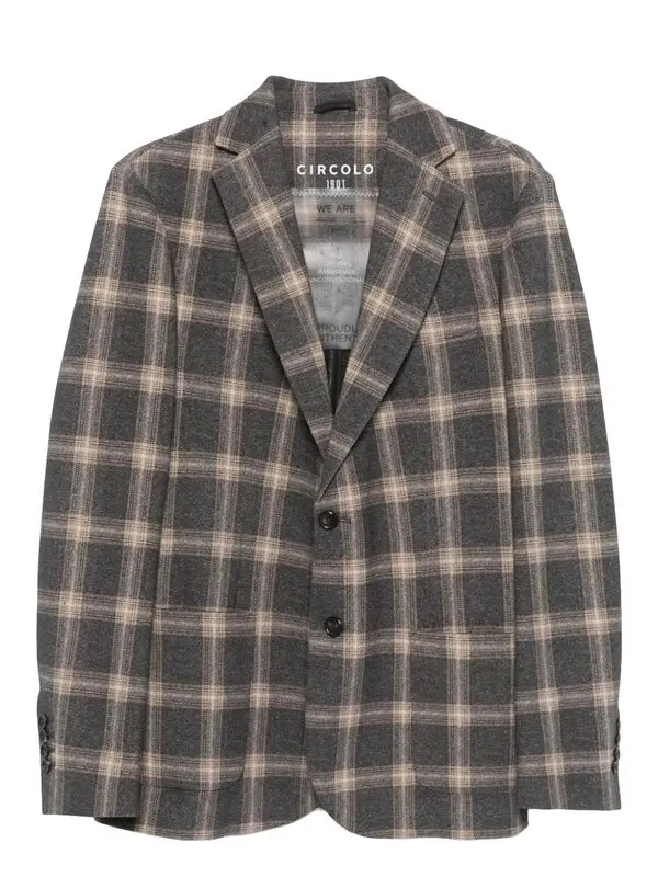 CIRCOLO 1901 Cotton Single-breasted Jacket - Brown