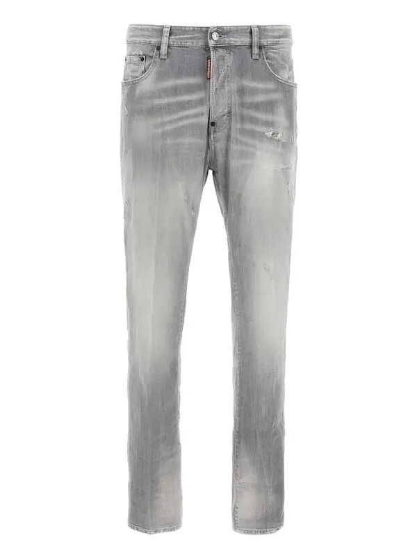 Dsquared2 642' Straight Leg Jeans - Gray
