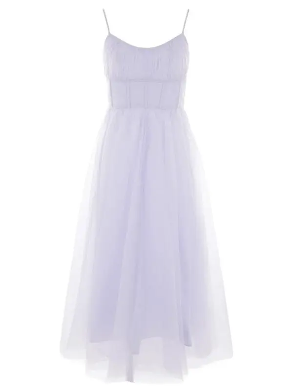 Zimmermann Corset Tulle Dress - Blue