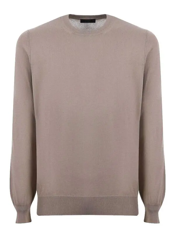 FAY Cotton Yarn Sweater - Beige