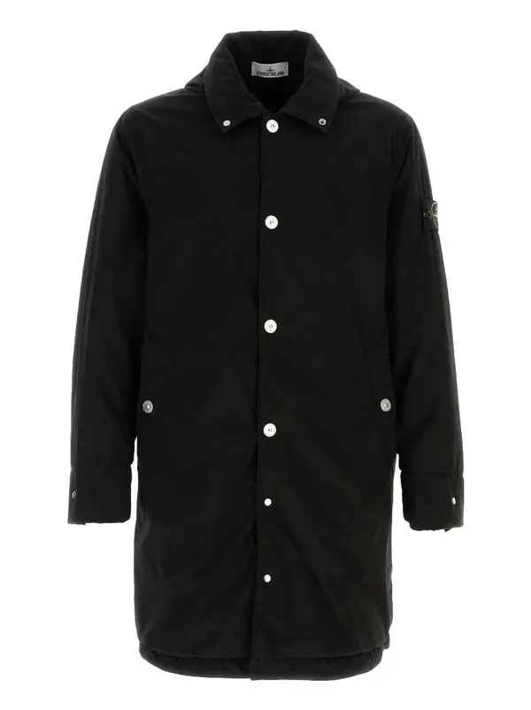 Stone Island Stretch Polyester Jacket - Black