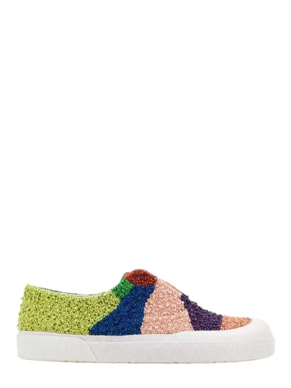Loewe Terra Vulca Embellished Slip-on Sneakers - Multicoloured