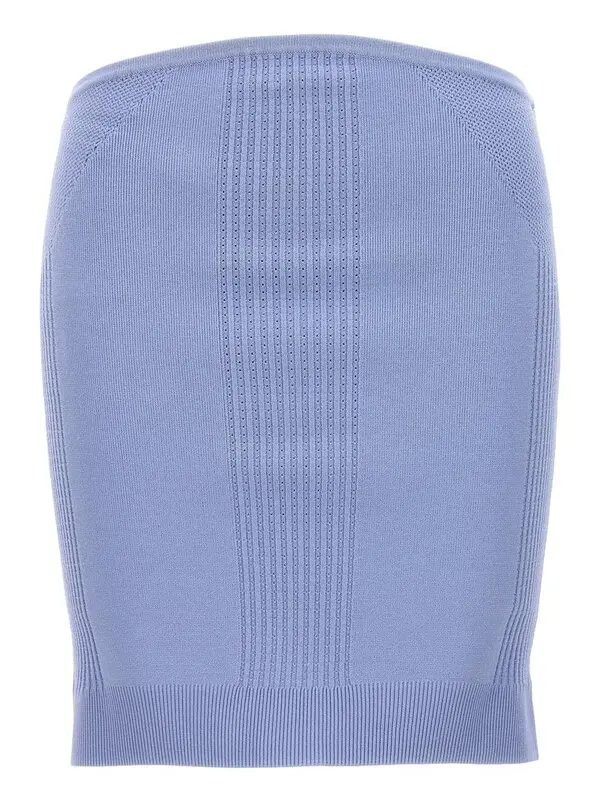 Herve Leger Mini Skirt - Blue