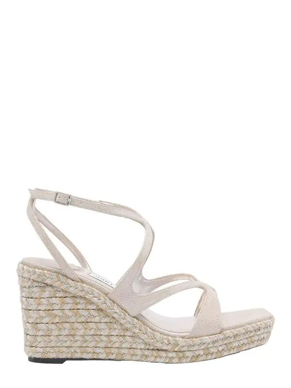 JIMMY CHOO Ayla Wedge Sandals - Beige