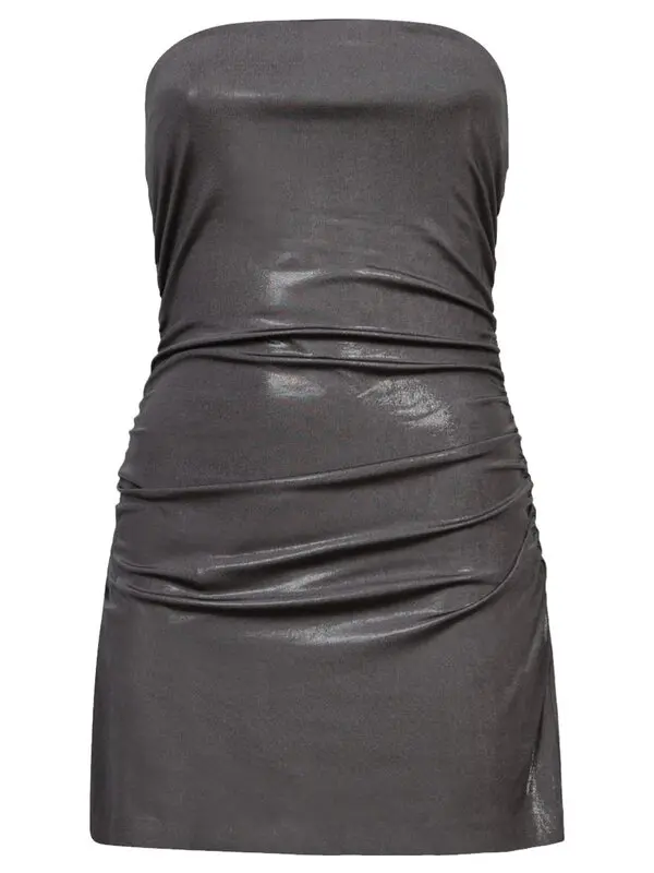Norma Kamali Sleeveless Mini Sheath Dress - Grey