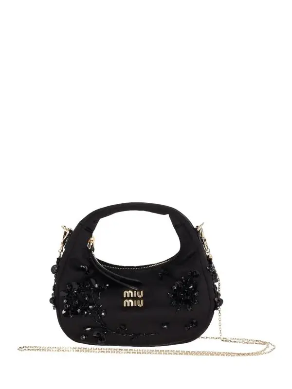 Miu Miu Wander Matelassé Mini Bag - Black