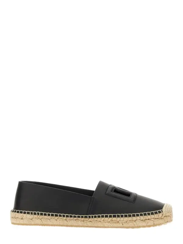 Dolce & Gabbana Espadrille With Logo - Black