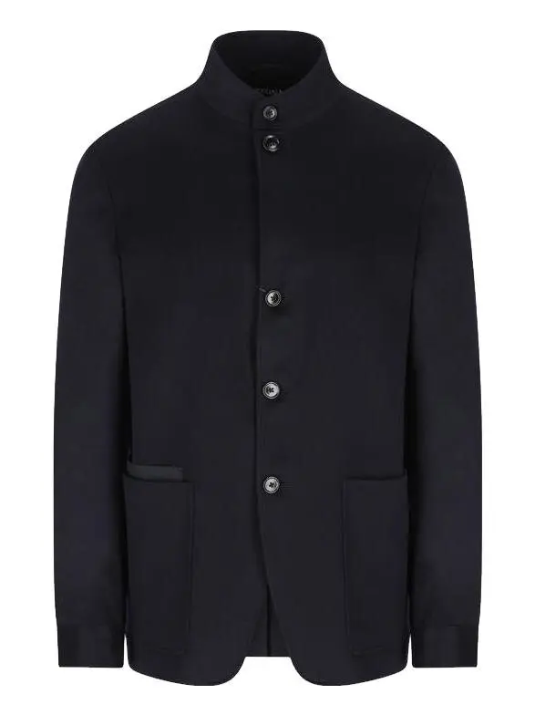 Zegna Il Conte Di Jacket In Oasi Cashmere - Multicolor