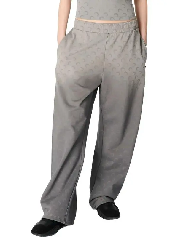 MARINE SERRE Moon Print Pants - Grey