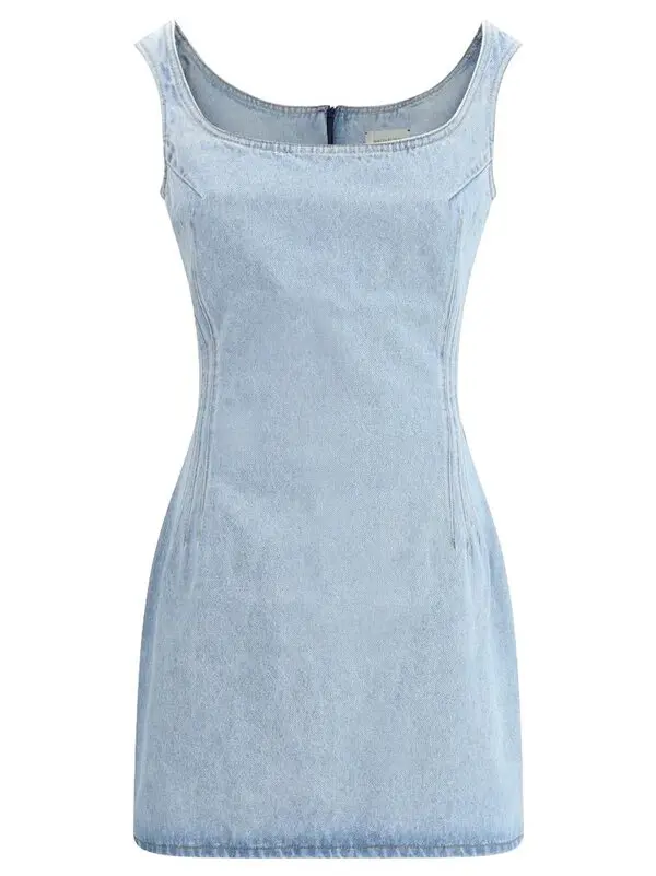 Magda Butrym Denim Mini Dress - Blue