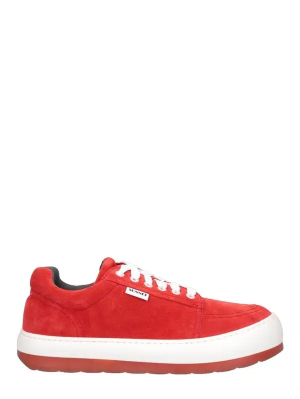Sunnei Leather Sneakers - Red