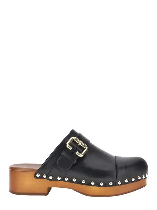 Chloé Jeannette Mules - Black