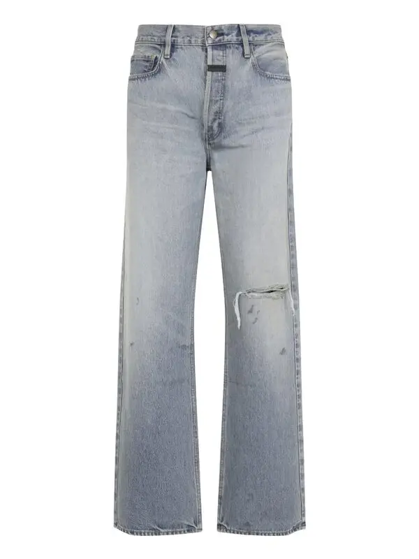 Fear Of God Light Indigo Straight Jeans - Blue