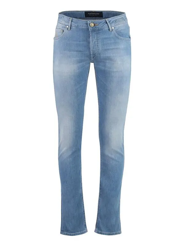 HANDPICKED Orvieto Slim Fit Jeans - Navy