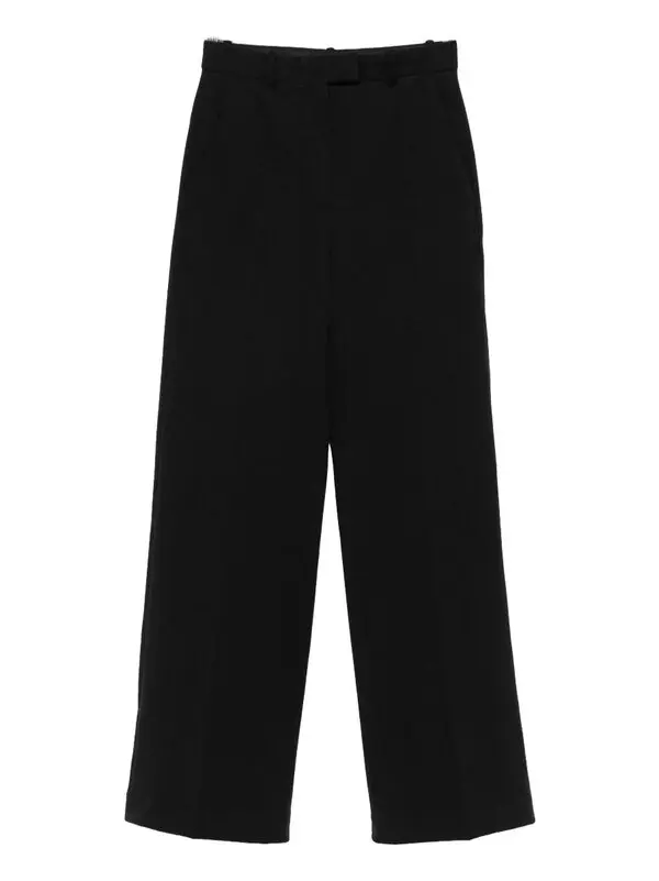 CIRCOLO 1901 Flat Front Trousers - Black