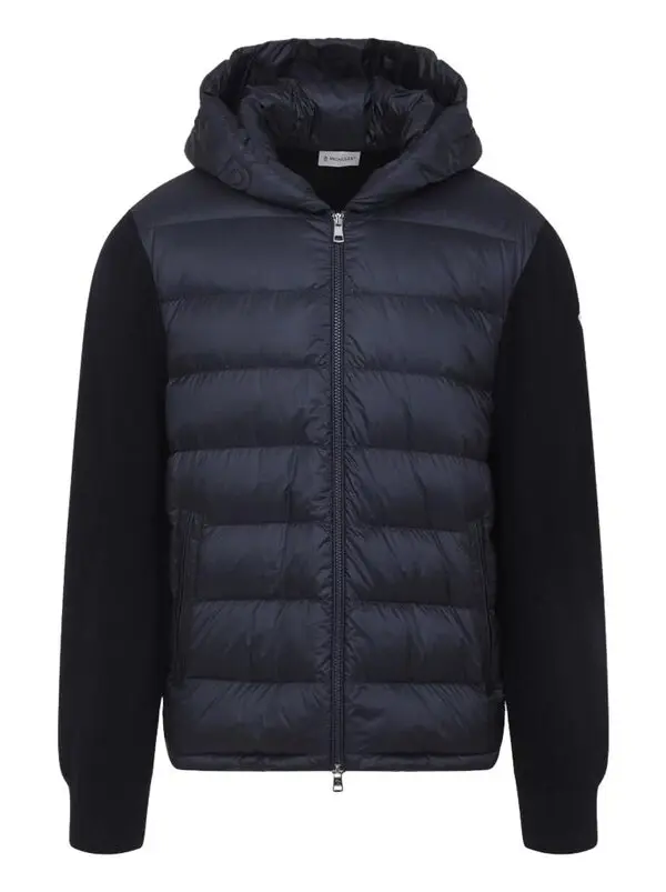 Moncler Virgin Wool Cardigan - Blue