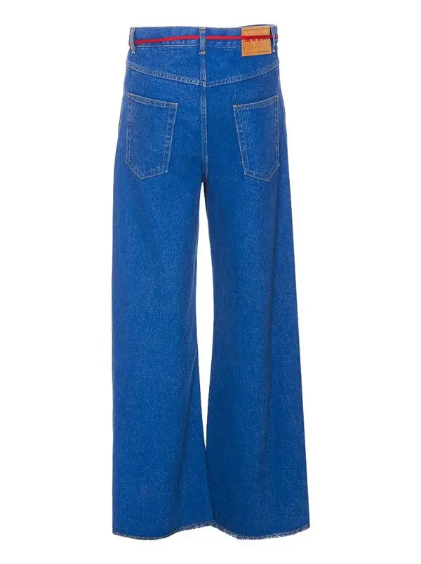 Marni Wide Leg Denim Jeans - Blue