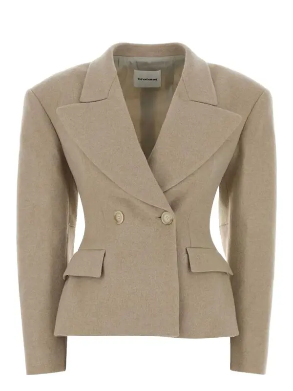 Andamane Double-breasted Wool Jacket - Multicolor
