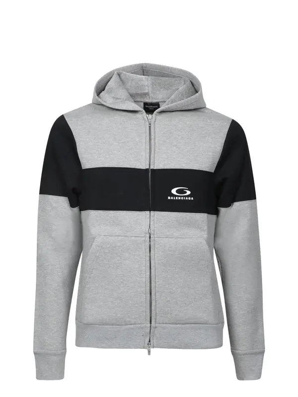 Balenciaga Hooded Sweatshirt - Grey