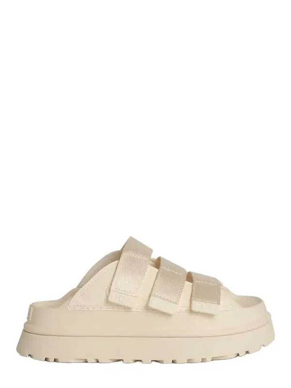UGG Goldenglow Ivory Fabric Blend Slippers - Beige