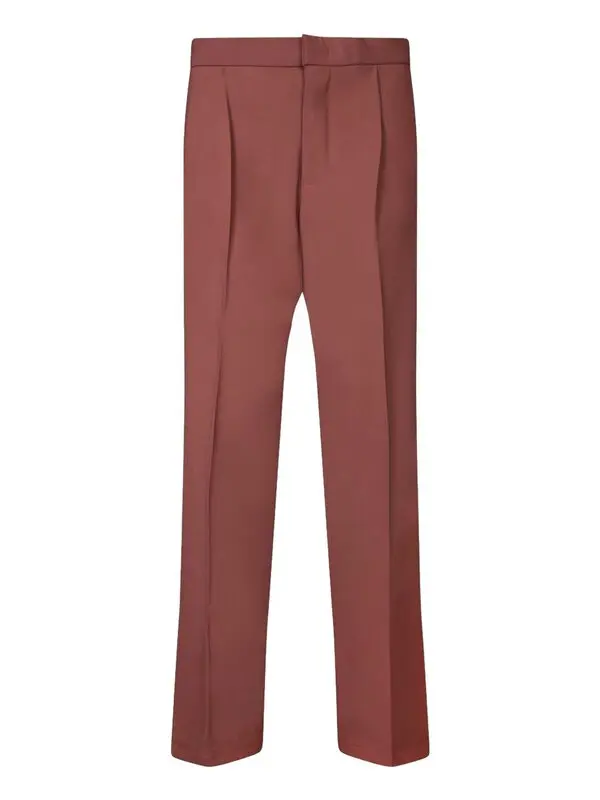 BONSAI Virgin Wool-blend Trousers - Brown