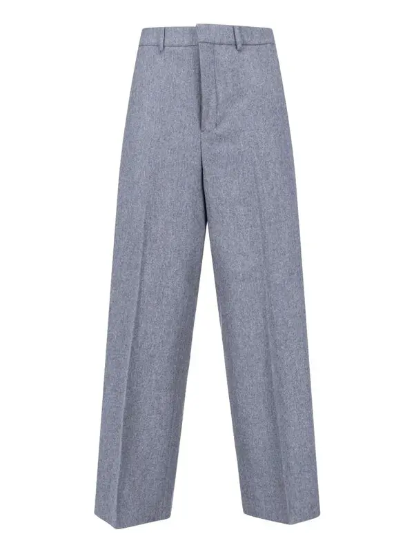 Ami Wide Leg Trousers - Grey