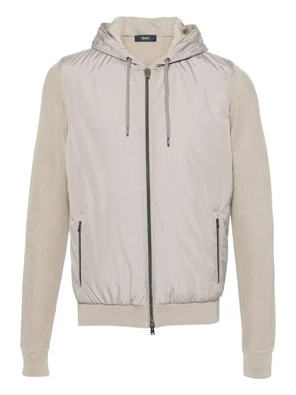 Herno Nylon And Cotton Blouson Jacket - Grey