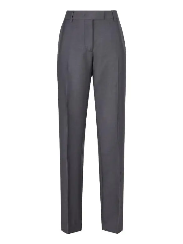 Miu Miu Kid Mohair Pants - Hematite