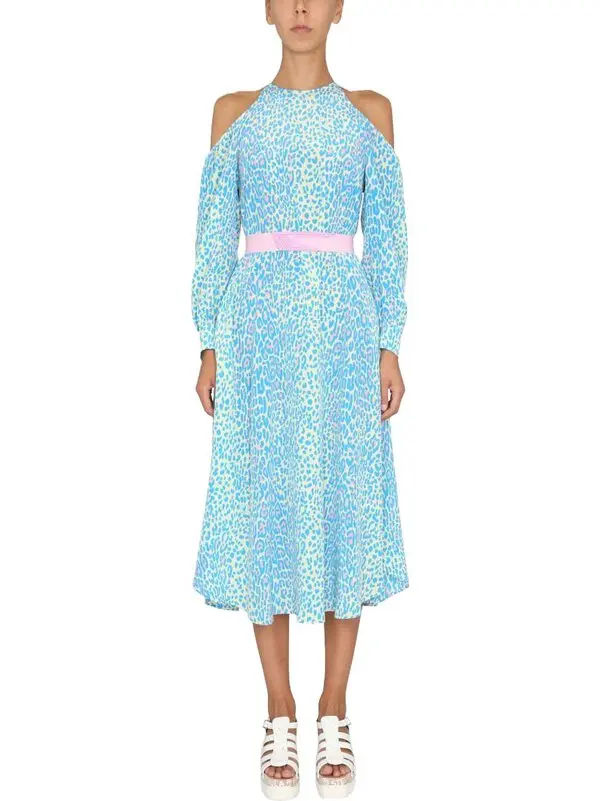 Stella McCartney Animal Print Dress - Blue