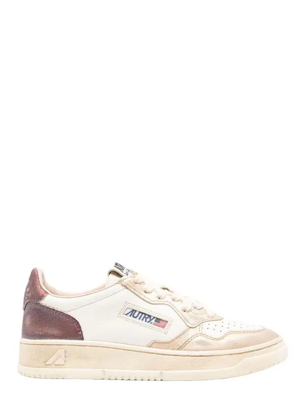 AUTRY Medalist Sneakers - Metal/leat Platinum/violet