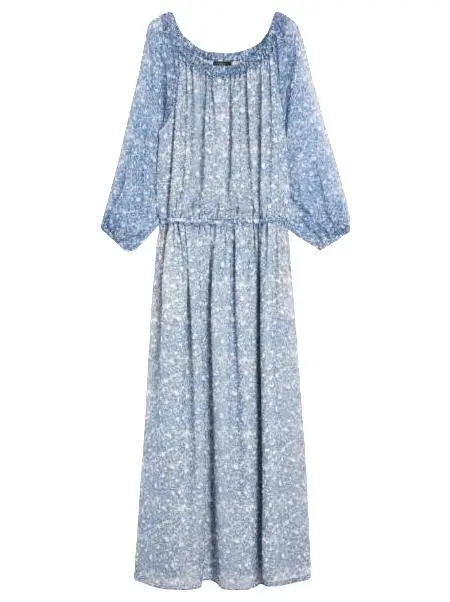 Max Mara Floral Print Silk Dress - Multicolor