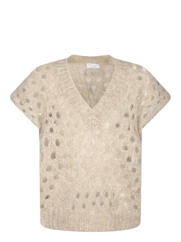 Brunello Cucinelli Mohair Sweater - Beige