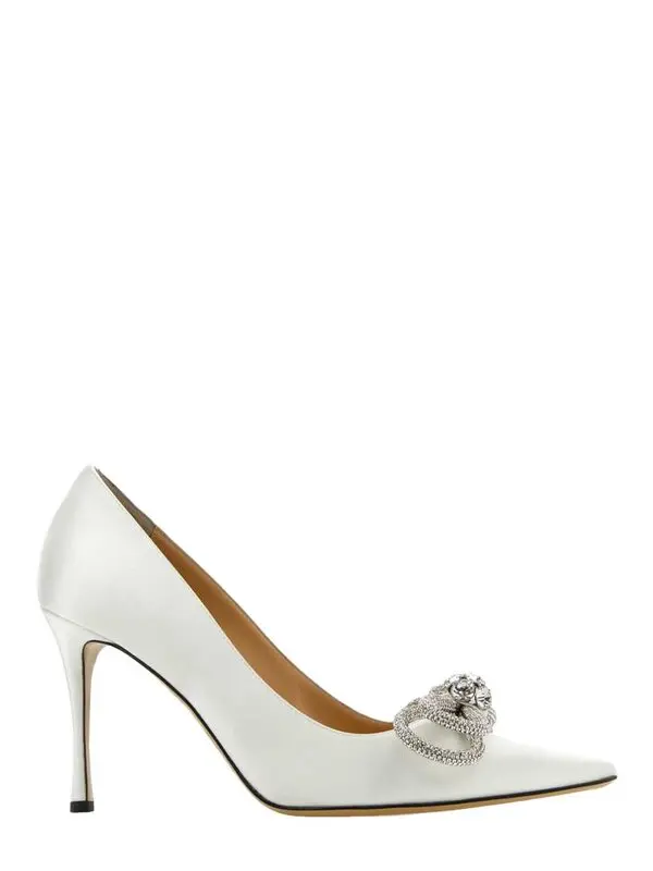 Mach & Mach Heeled Pumps - White