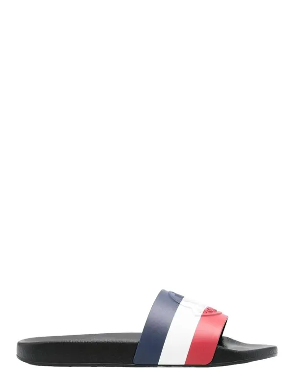 Moncler Basile Rubber Slides - Black