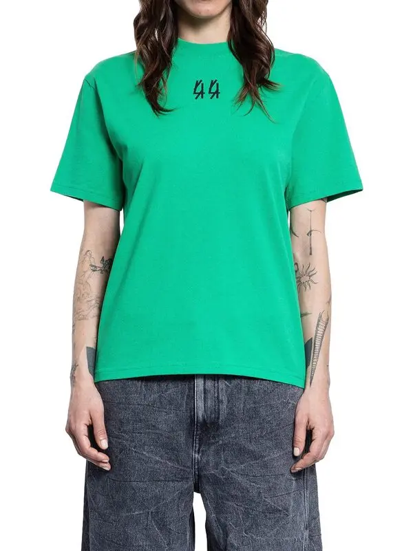 44 LABEL GROUP Solid Tee - Green + 44 Solid Black
