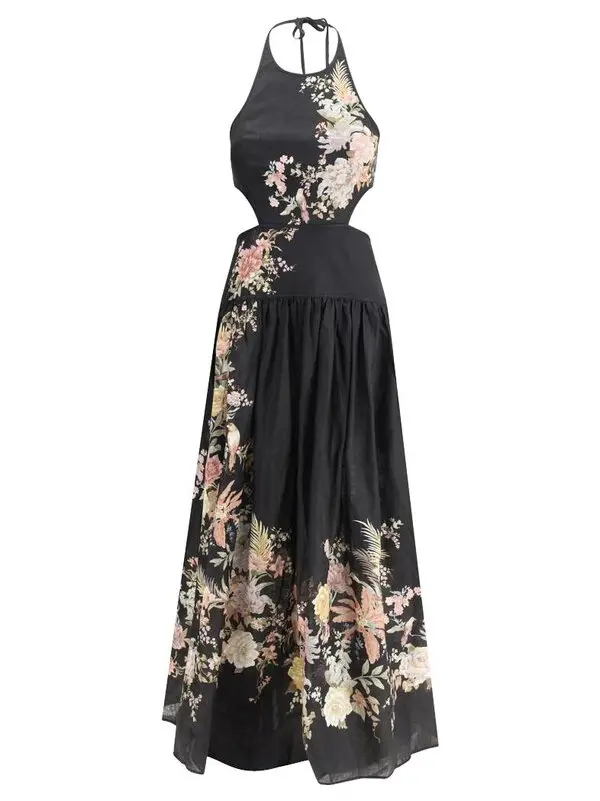 Zimmermann Tallow Midi Dress - Black