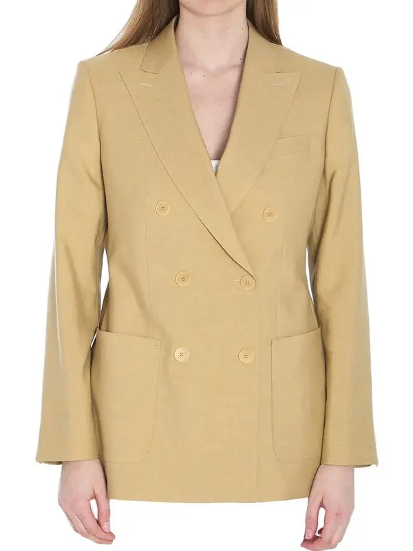 Max Mara Double-breasted Blazer - Beige