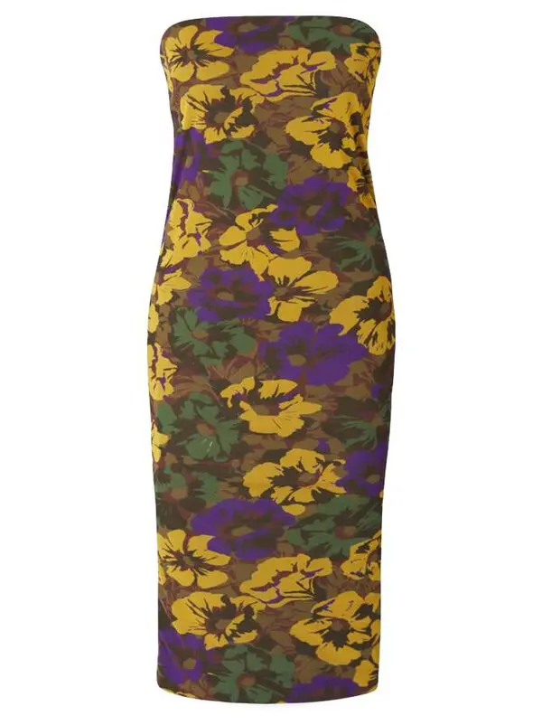 Saint Laurent Motif Mini Dress - Floral