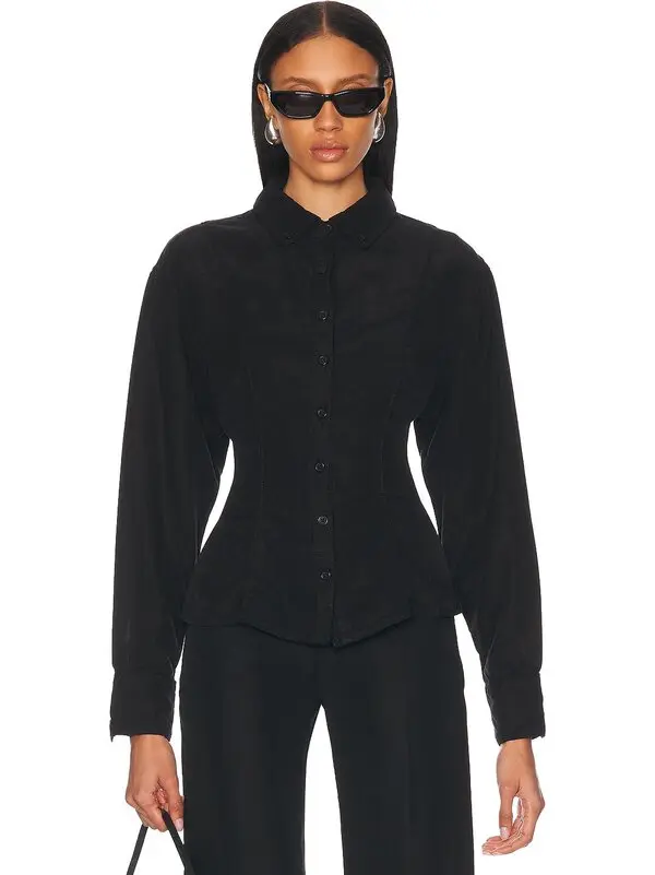 EB DENIM Rose Blouse - Black